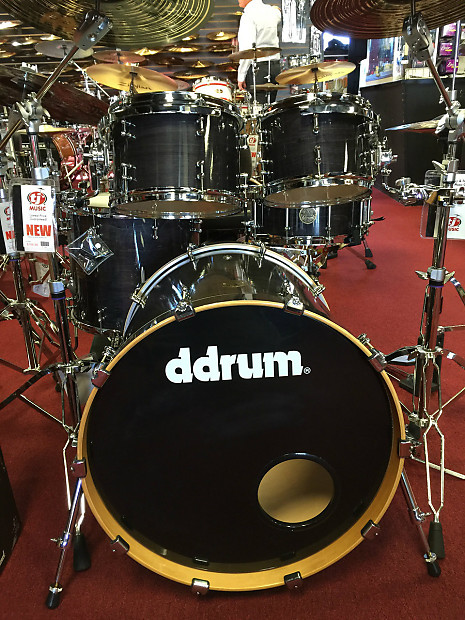 USED DDRUM Dios 5pc Shell Pack Trans Black All Maple Shells, | Reverb