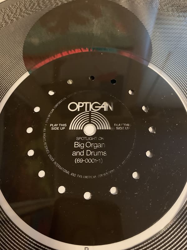 Mattel Optigan Music Disk - Big Organ & Drums 1970s | Reverb