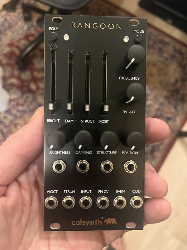 CalSynth Rangoon (Mutable Rings Clone with Sliders) - Black | Reverb