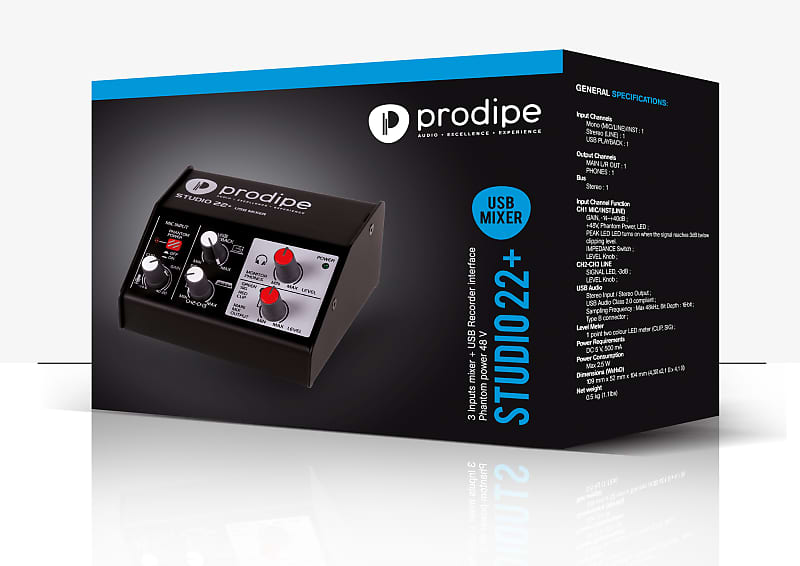 Prodipe Studio 22+ USB audio interface | Reverb