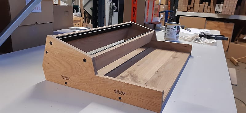 Solid Oak - Arturia Keystep Pro stand with 116HP Eurorack | Reverb