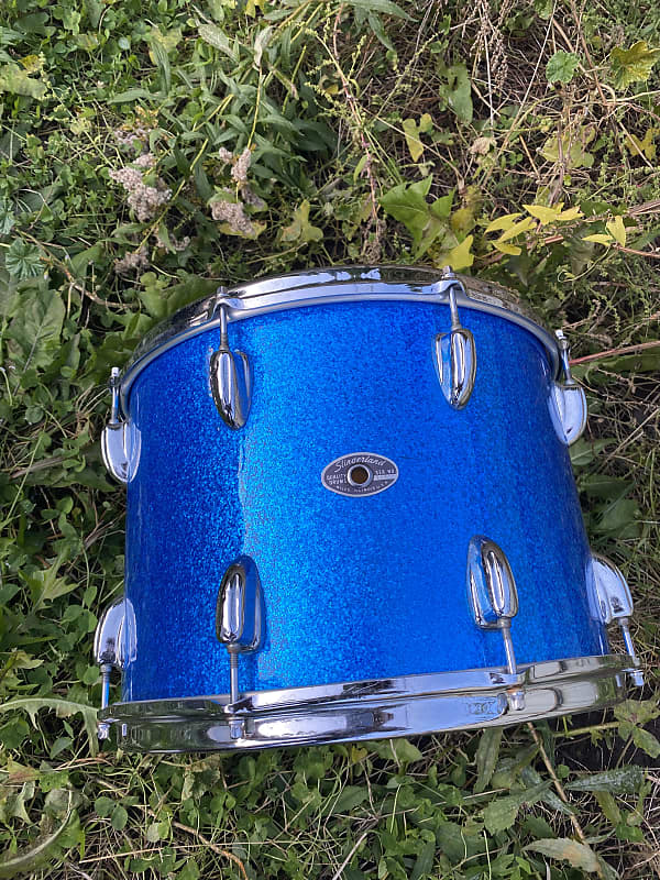 Slingerland 10x14” Rack Tom 1970s Blue Sparkle | Reverb UK