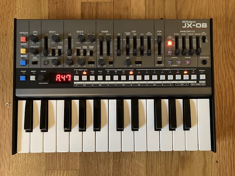 Roland JX-08 Polyphonic Synthesizer with K-25m Keyboard | Reverb