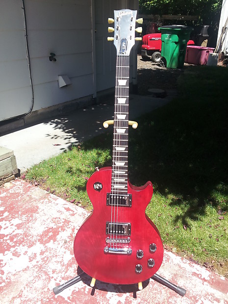 Gibson LPJ Studio Deluxe 2013 Cherry W/ Burstbucker Pro's | Reverb