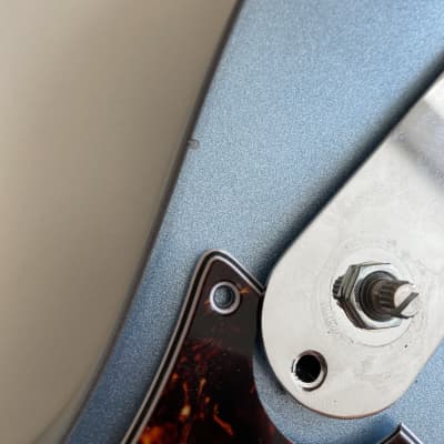 Squier Telecaster body +block inlay neck Placid blue | Reverb