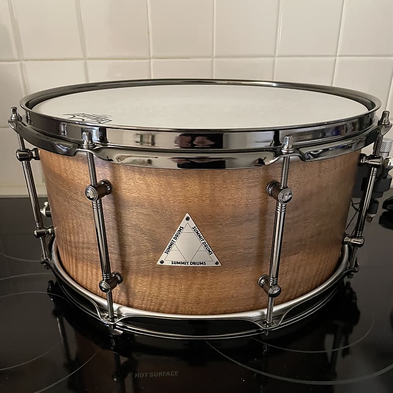 Summit 7x14 Solid Walnut Snare | Reverb