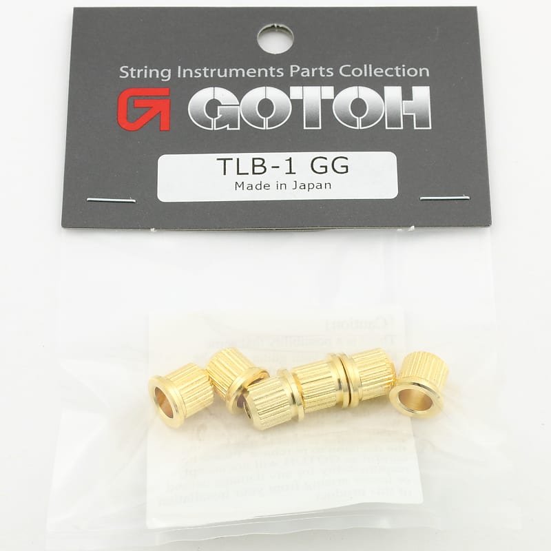 (6) Gotoh TLB-1 GOLD 5/16" String Body Ferrules for Guitar, | Reverb
