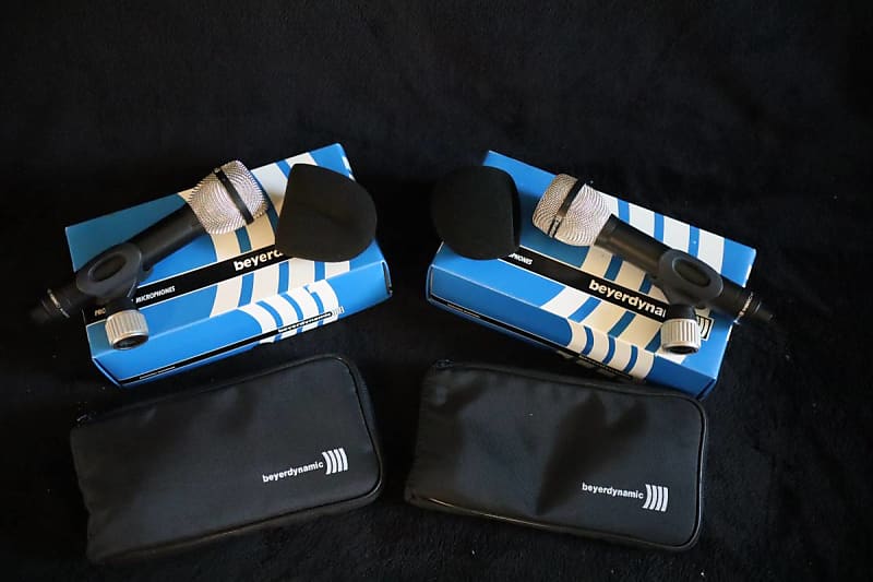 Beyerdynamic M69 (N) C PAIR! Cases, candy, 1981 - Black | Reverb