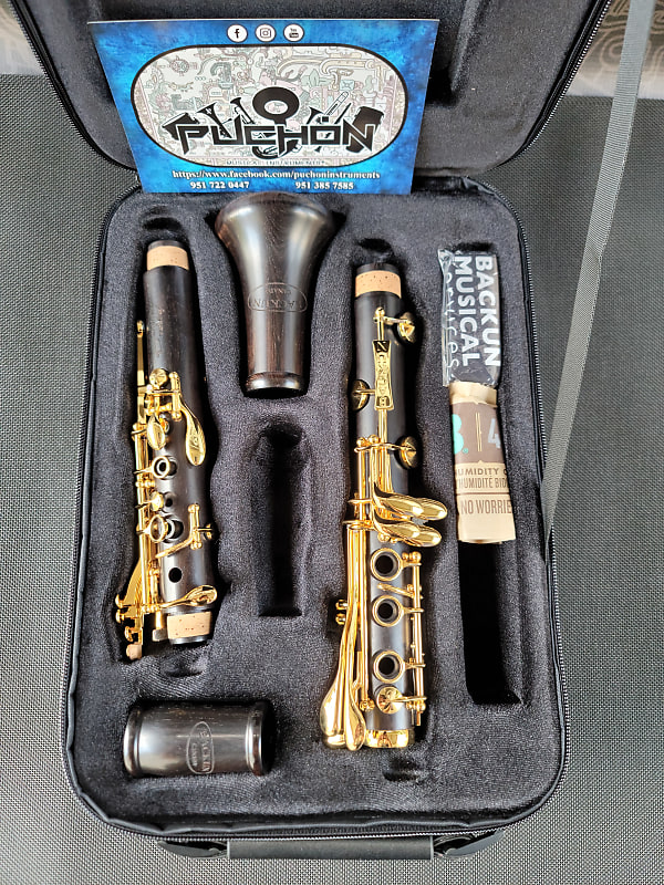 Backun Protege Bb Grenadilla Wood & Gold Plated Keys Clarinet | Reverb