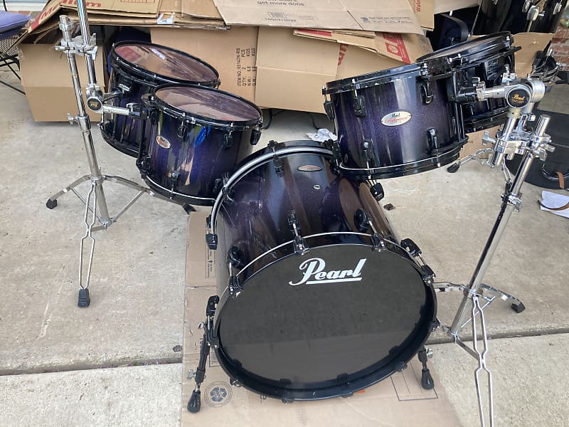 Pearl Reference Purple Sparkle Fade Drum Set | Reverb