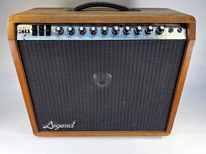 1982 Legend A30 • 30 Watt 12" Combo Guitar Amp • Natural Oak | Reverb