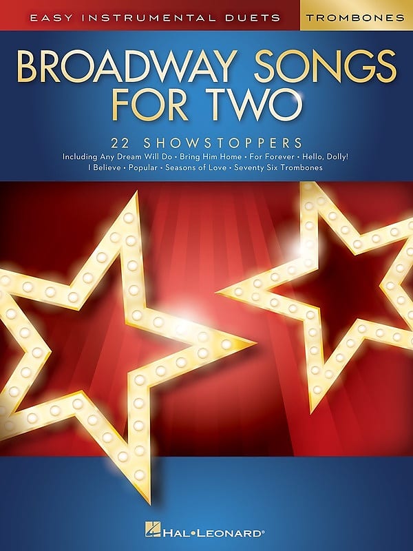 Broadway Songs For Two Trombones (Softcover Book) | Reverb