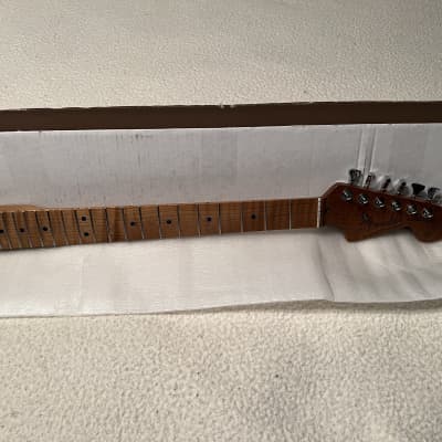 Warmoth Custom Jazzmaster Roasted Flame Maple Neck | Reverb