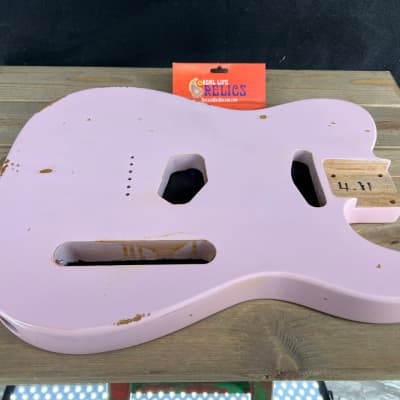 Real Life Relics Nitro Tele® Telecaster® Body Aged Shell Pink | Reverb