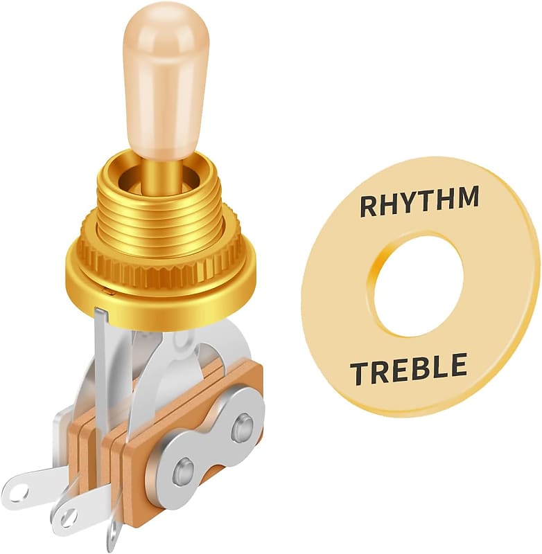 Guitar 3 Way Toggle Switch Position Short Straight Gold Top | Reverb