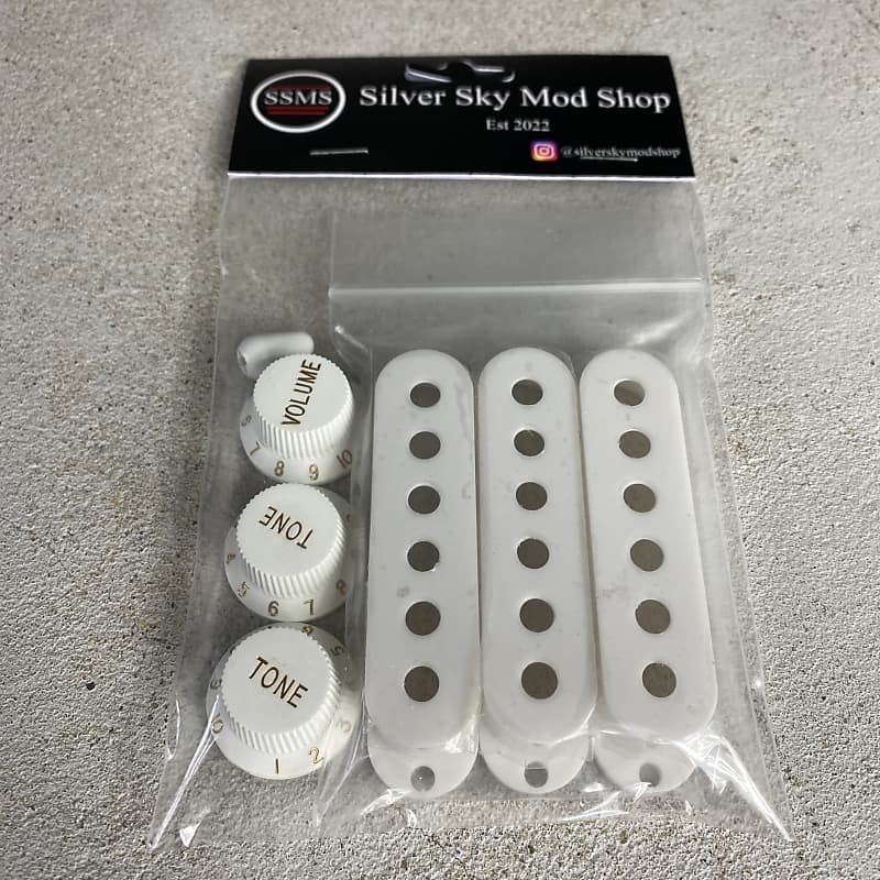 PRS SILVER SKY REPLACEMENT PICKUP COVERS KNOBS & SWITCH TIP | Reverb