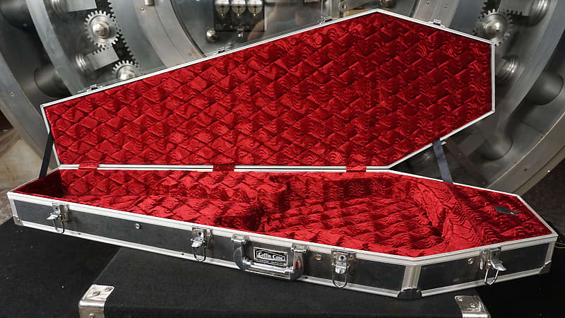 Coffin Case Electric Guitar Case Japan Made w/ Metal Binding | Reverb