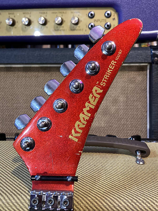 Kramer Striker 100ST Loaded Neck 1980s Candy Apple Red | Reverb