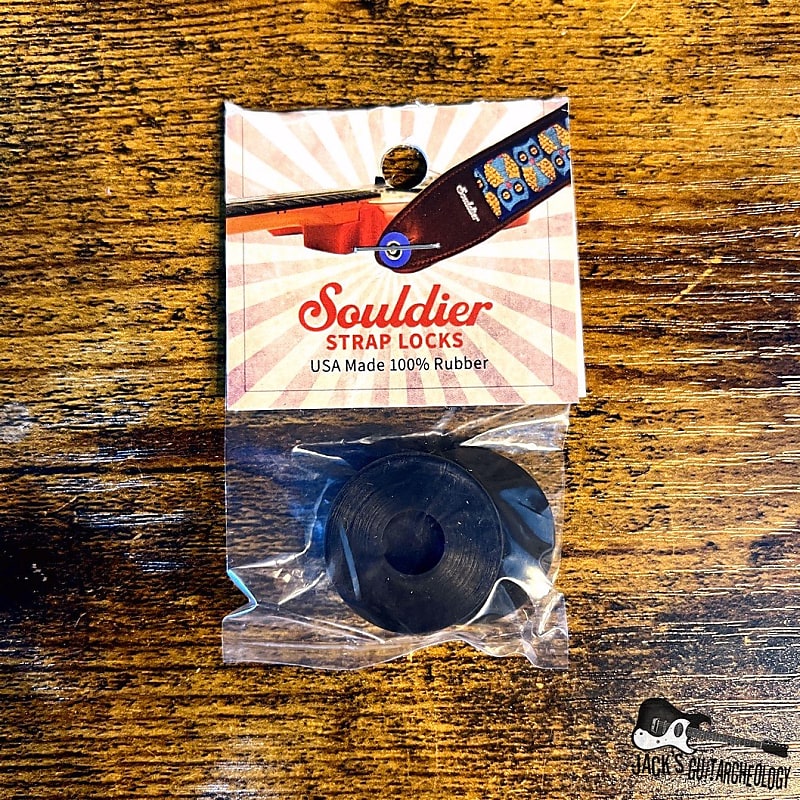 Souldier Rubber Strap Lock Washers (Pack of 2) - Black | Reverb
