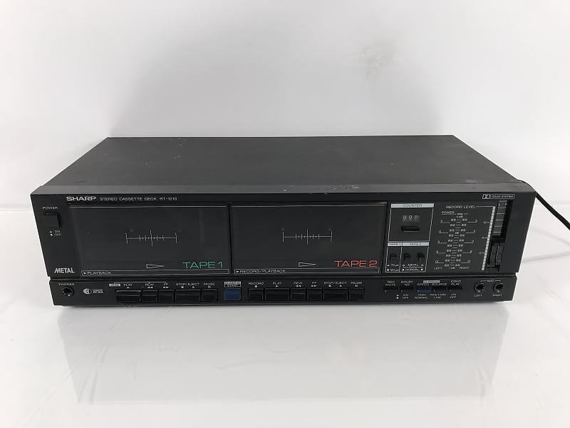 SHARP Dual Stereo Cassette Tape Deck RT-1010 - | Reverb Australia