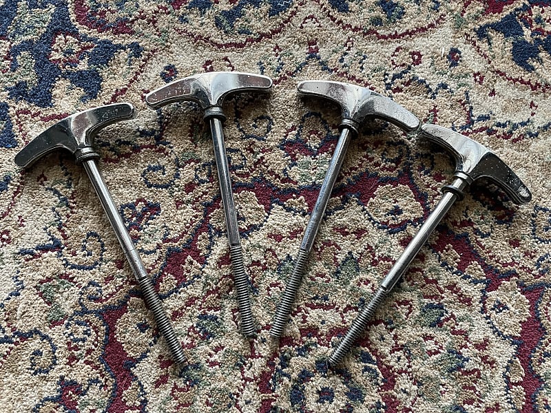 Ludwig 60's/70's Bass Drum T Rods Set of 4 | Reverb