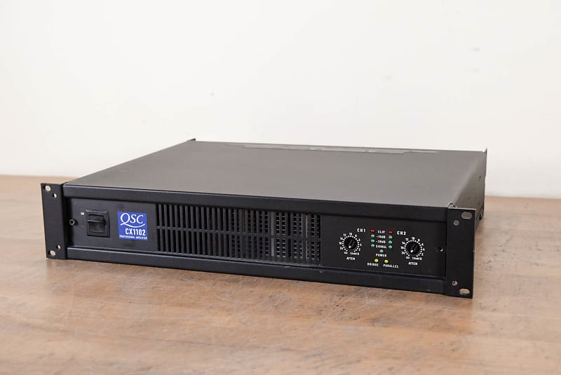 QSC CX1102 Two-Channel Power Amplifier (church owned) CG00VKT | Reverb