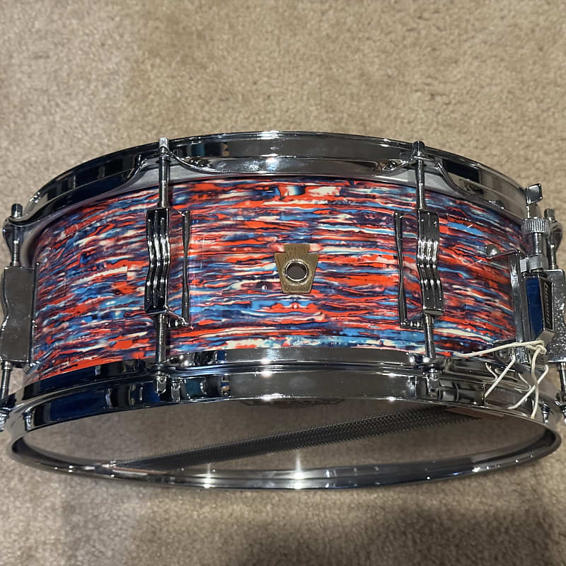 WFL 14x5.5" Barrett Deems No. 908 rewrapped in Psychedelic | Reverb