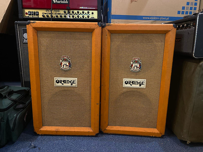 Orange 2x12 Cabinet 1970s - orange | Reverb