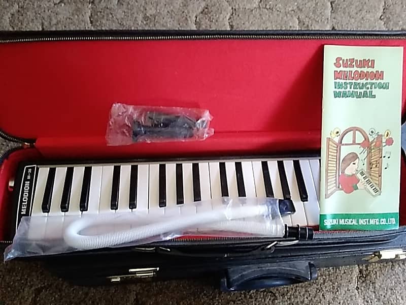 Suzuki Melodion M-36 80's - Black & Ivory Color | Reverb