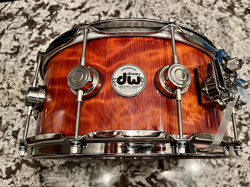 DW Collector's Natural Lacquer Over Redwood Stump 6.5x14 | Reverb