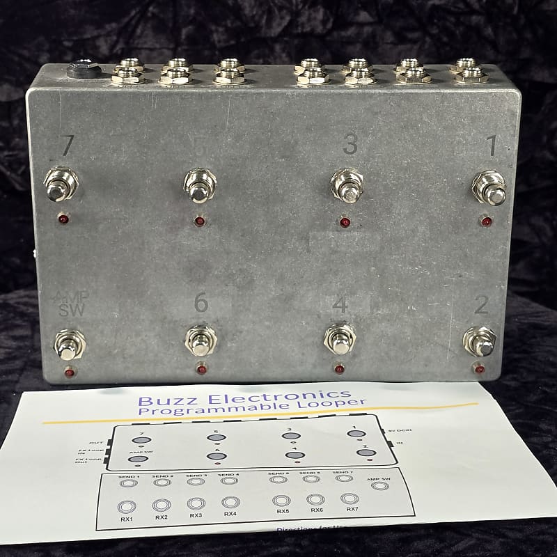 Buzz Electronics Programmable 7 Channel Effects and Amp | Reverb