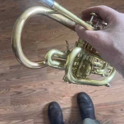 Getzen Canadian Brass Cornet (professionally cleaned) | Reverb