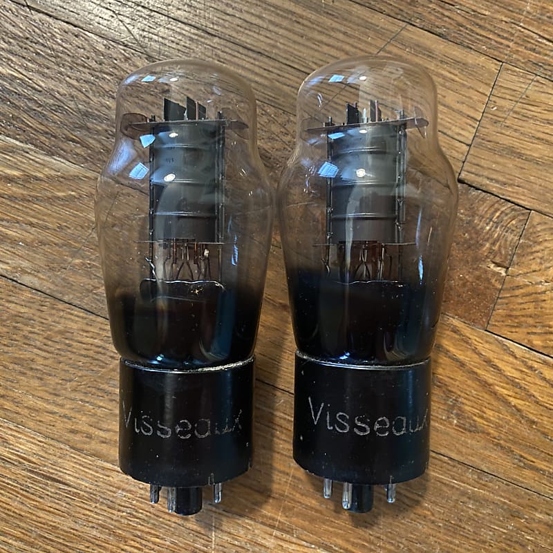 6V6G Vacuum Tube Pair. Super Rare French Made Visseaux. | Reverb