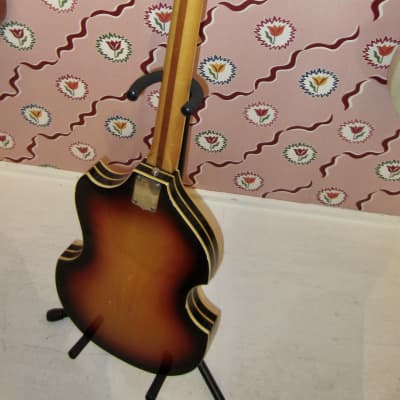 Kent Model 822 Hollowbody Bass 1960s - Sunburst | Reverb