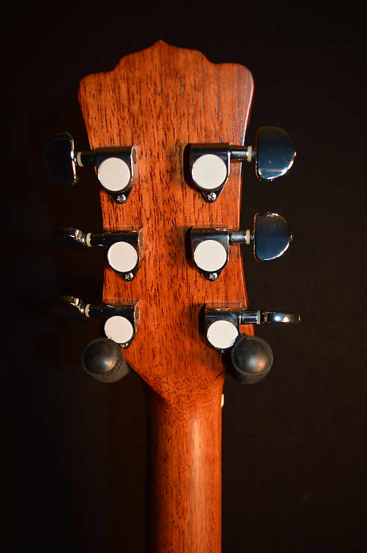 Luna Wabi Sabi Folk Satin Natural Solid Top Spruce Acoustic | Reverb