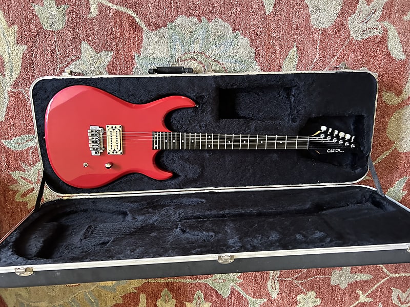 RARE Carvin 1993 DC125T Super Strat - Ferrari Red, Excellent | Reverb