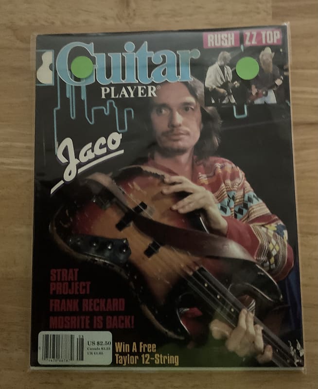 Guitar Player Magazine Back Issue August 1984: Jaco Pastorius | Reverb