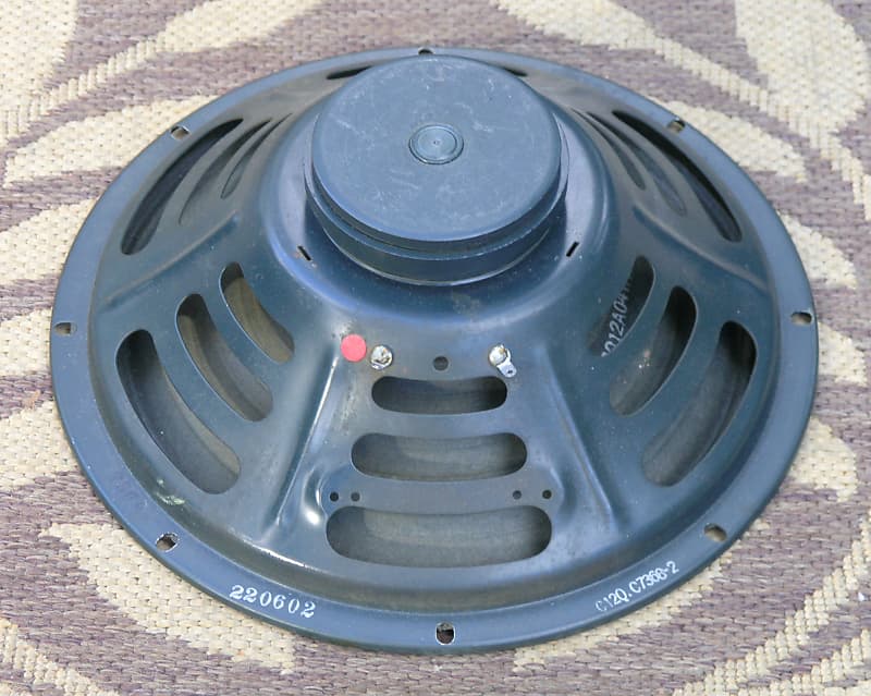 1966 Jensen C12Q Teal Blue 8 ohm 12" Speaker, Original Cone | Reverb