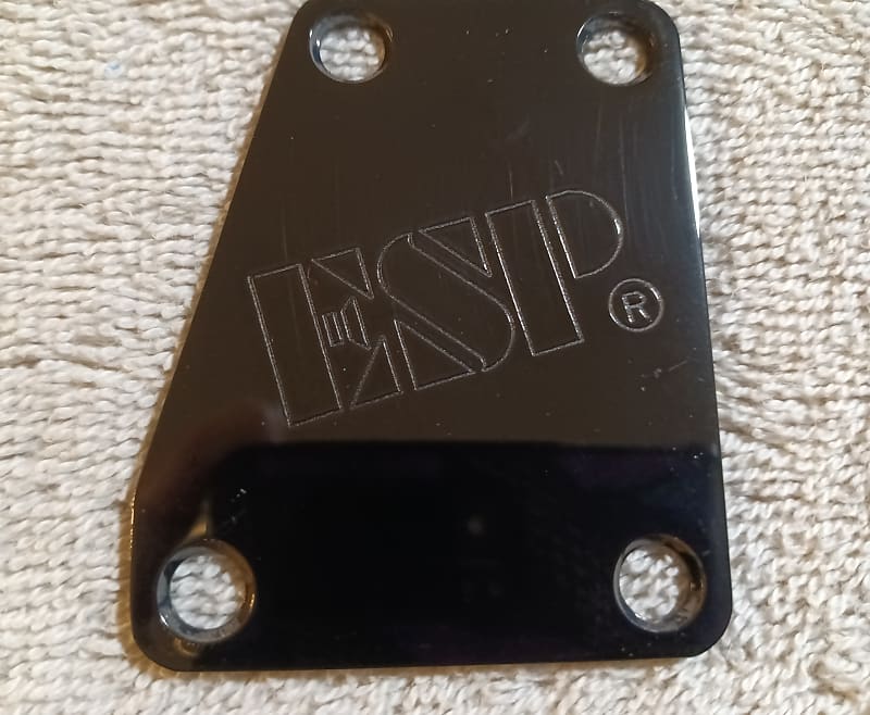 ESP Neck Plate - Black | Reverb