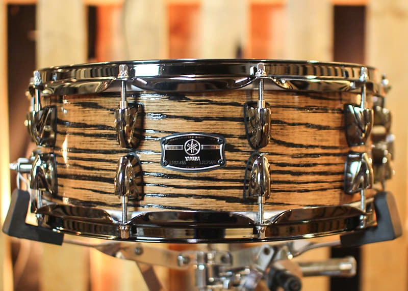 Yamaha 14x5.5 Live Custom Hybrid Oak Uzu Natural Snare Drum | Reverb