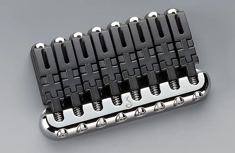 Hannes 8-String Guitar Bridge Chrome SCHALLER 12310200 | Reverb