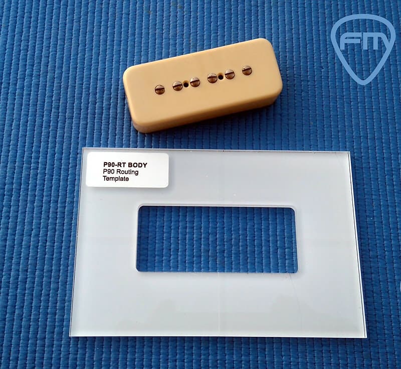 P90 Routing Template Transparent Acrylic - GUITAR - Luthier | Reverb