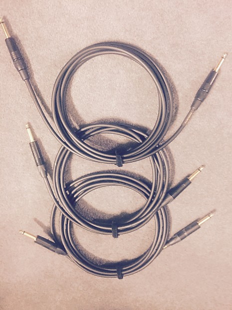 (3x) Mogami Gold Series Instrument Cables - 10 ft. | Reverb