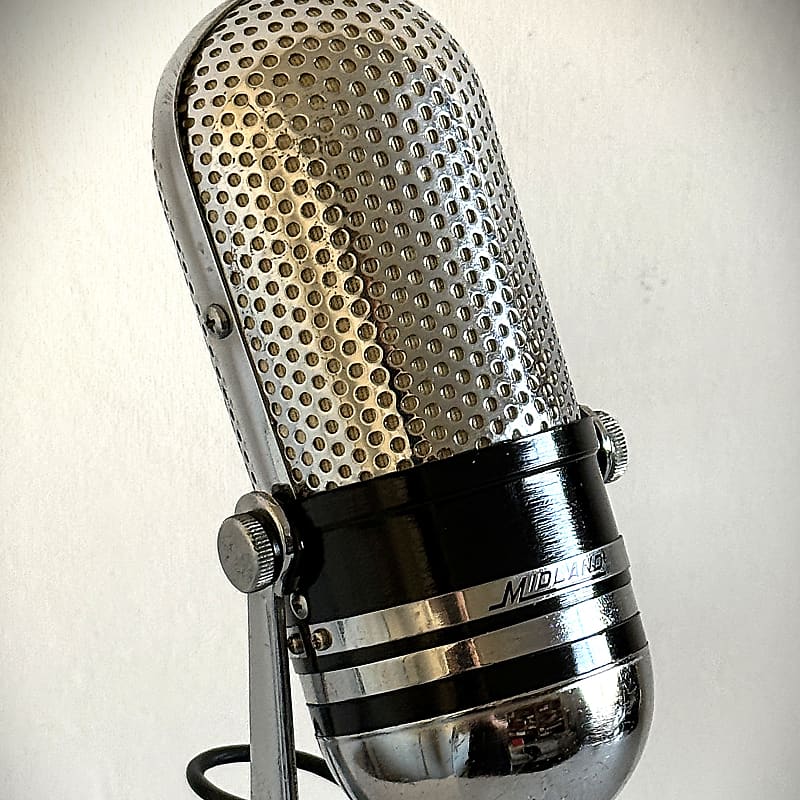 Vintage 1960's Midland 22-104 Dynamic Pill Microphone, studio | Reverb