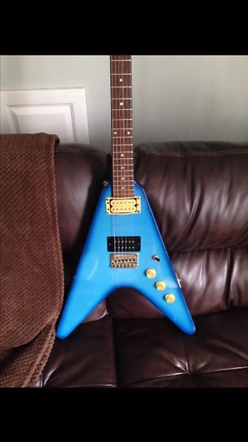 Arbor Flying V 1983 Blueburst | Reverb