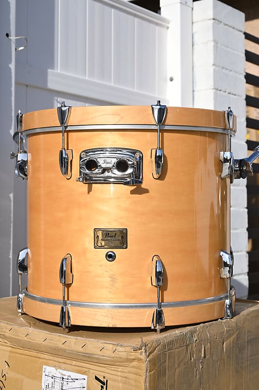 Pearl Masters custom extra 2002 Natural drum kit | Reverb
