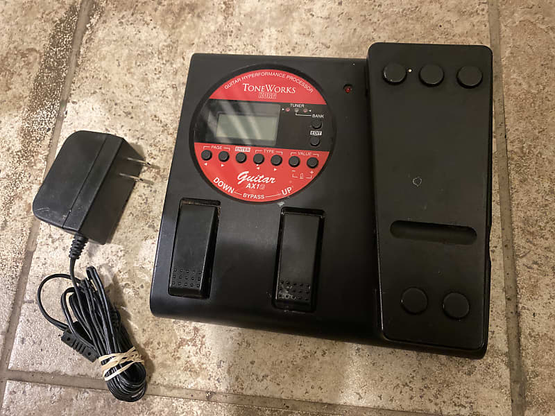 Korg AX1G 1990s Black/Red Electric Guitar Effect Pedal | Reverb