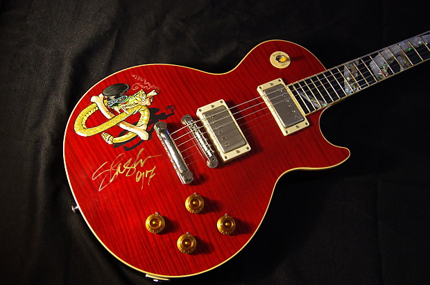 Signed Gibson Slash Snakepit Les Paul 1997 Red | Reverb