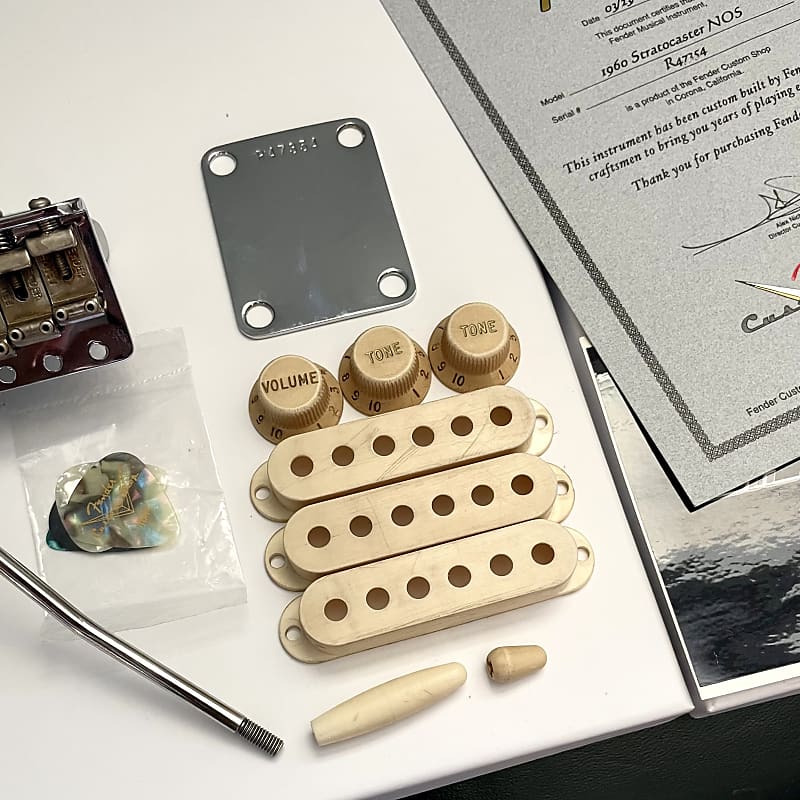 Fender Custom Shop Accessory Kit • Knobs Pickup Covers Tips • | Reverb