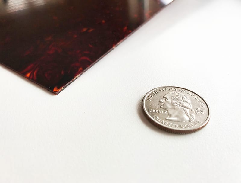 Thick celluloid tortoise shell small blank sheet for guitar | Reverb